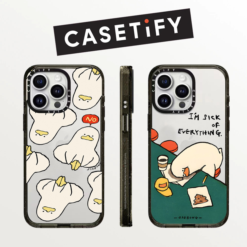 Ốp điện thoại trong suốt CASETIFY SSEBONG cho IPhone 16 ProMax 16 Pro Plus 15 ProMax 15 Pro 14 ...