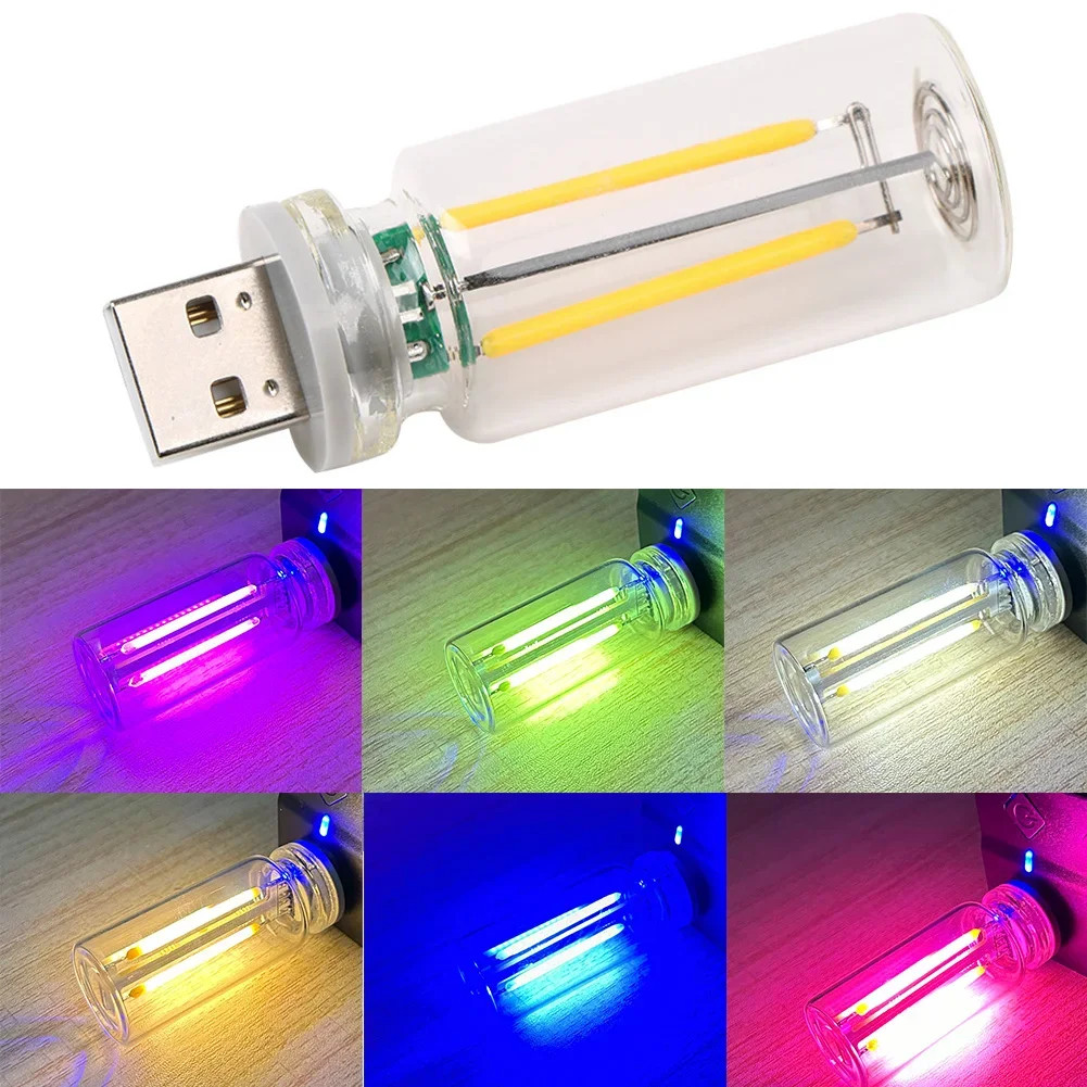 Retro USB LED Dây Tóc Cảm Ứng Bóng Đèn Làm Mờ 5V Retro LED Edison Bóng ...
