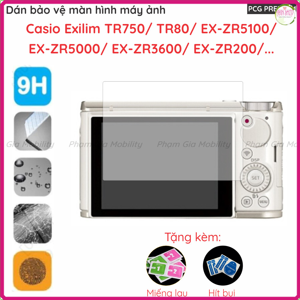 (Mua 1 tặng 1) Dán cường lực màn hình Casio Exilim EX TR750/ TR80 ...