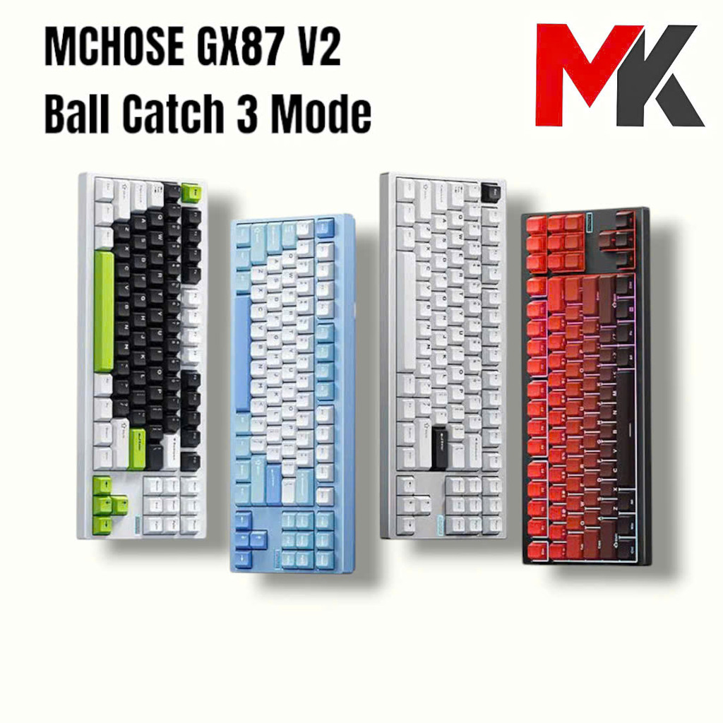 Bàn phím cơ MCHOSE GX87 V2 Ball Catch | MKShop - Thiết kế nhôm CNC, tháo lắp nhanh, Gasket Mount ...