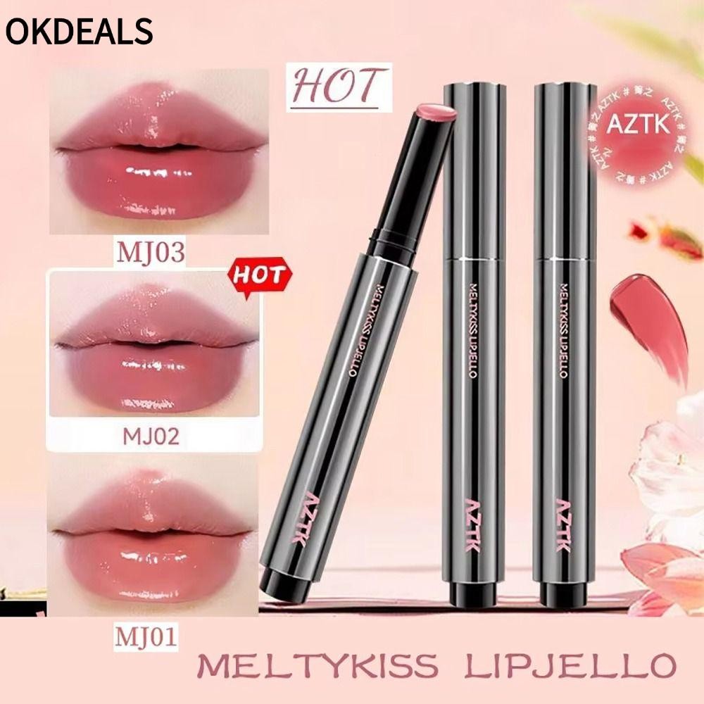OKDEALS 1 Cái JELLO Son Bóng, AZTK MELLYKISS Dưỡng Ẩm Lâu Dài Gương ...