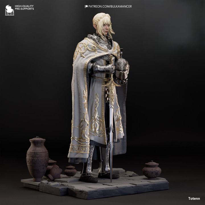 Elden Ring Golden Needle Knight Resin White Model High Precision Model ...