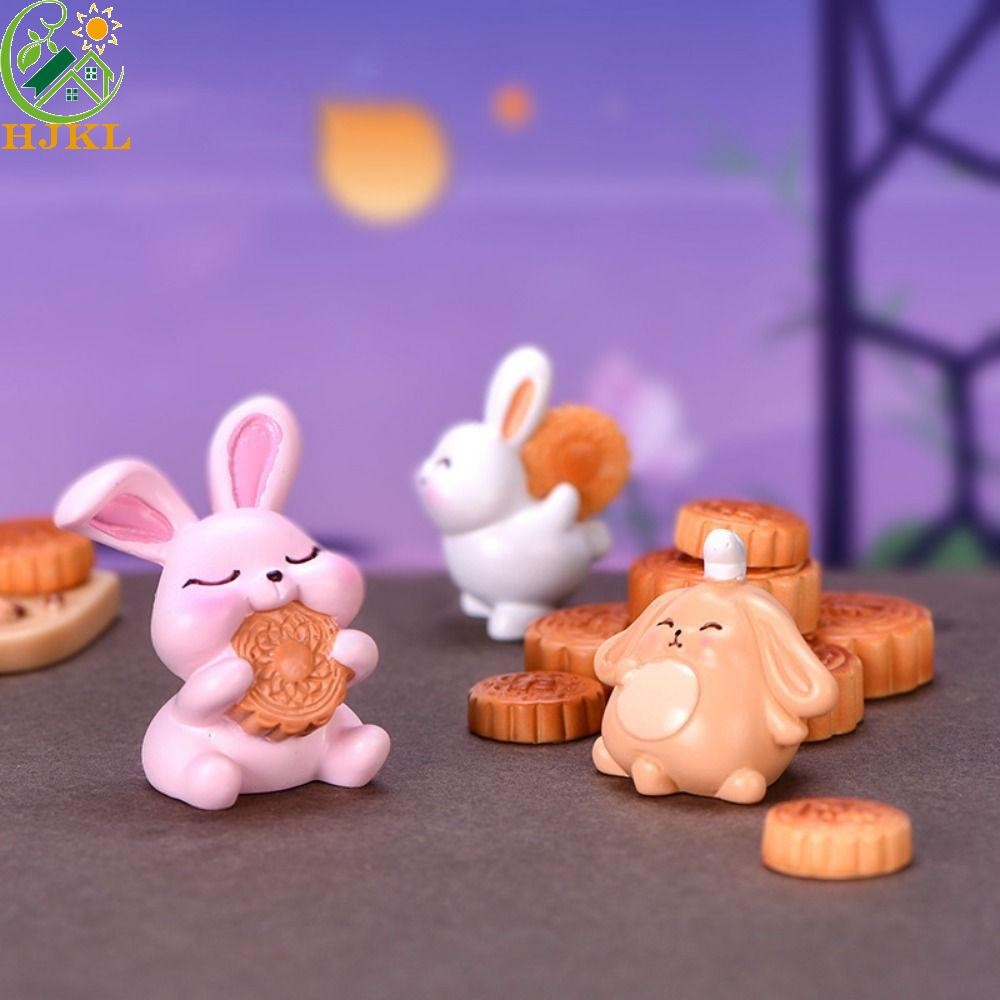 Bức tượng bánh trung thu thỏ HJKL Cây cảnh sáng tạo Mini | Shopee Việt Nam