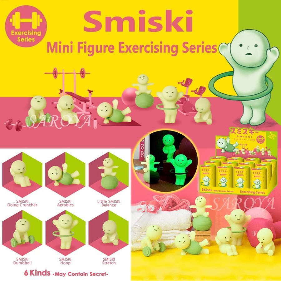 Smiski Hippers Điện thoại Smiski exercising Series Blind Box Vui chơi ...