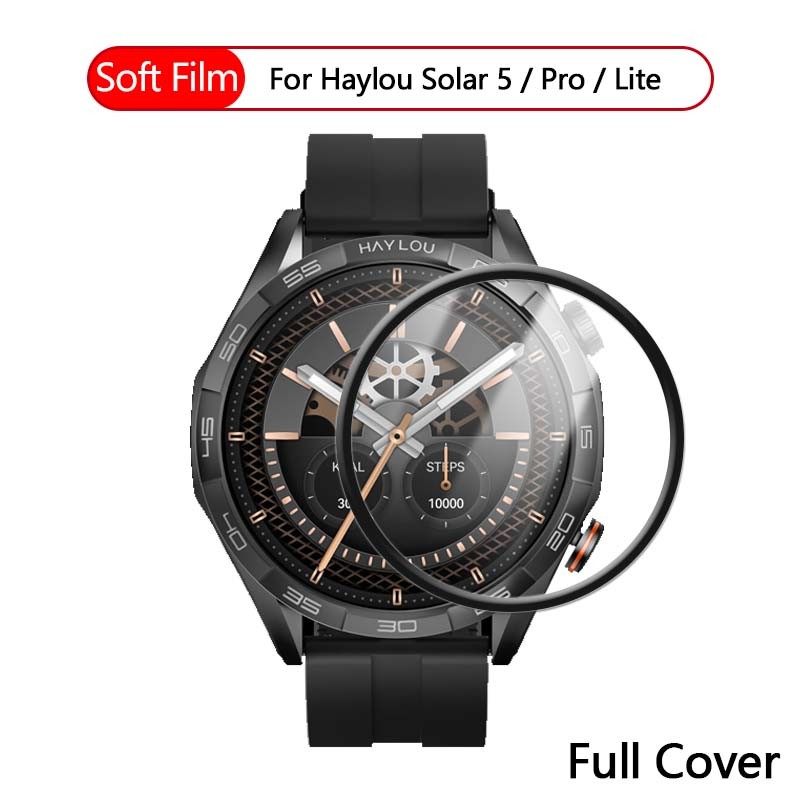 Full Cover Bảo Vệ Màn Hình Cho Haylou Watch Solar 5 Pro Plus R8 RT3 Lite RT2 RT GS SmartWatch 3D ...