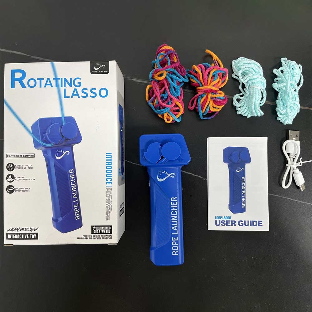 Launcher Loop Fidget Toy,Rope Lasso Launcher,Zip String Rope with Built ...