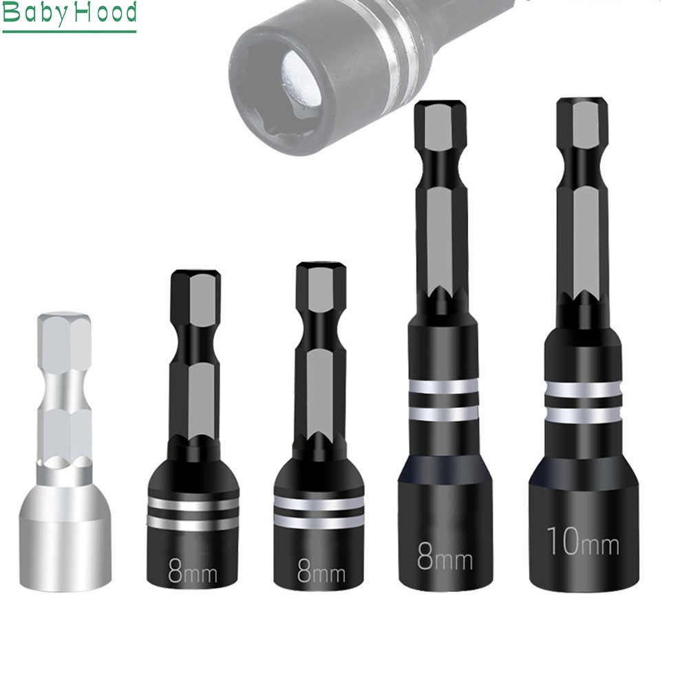 Ổ cắm tuốc nơ vít hạt từ tính 8mm Bit Hex Shank Driver Adapter Ổ cắm cờ ...