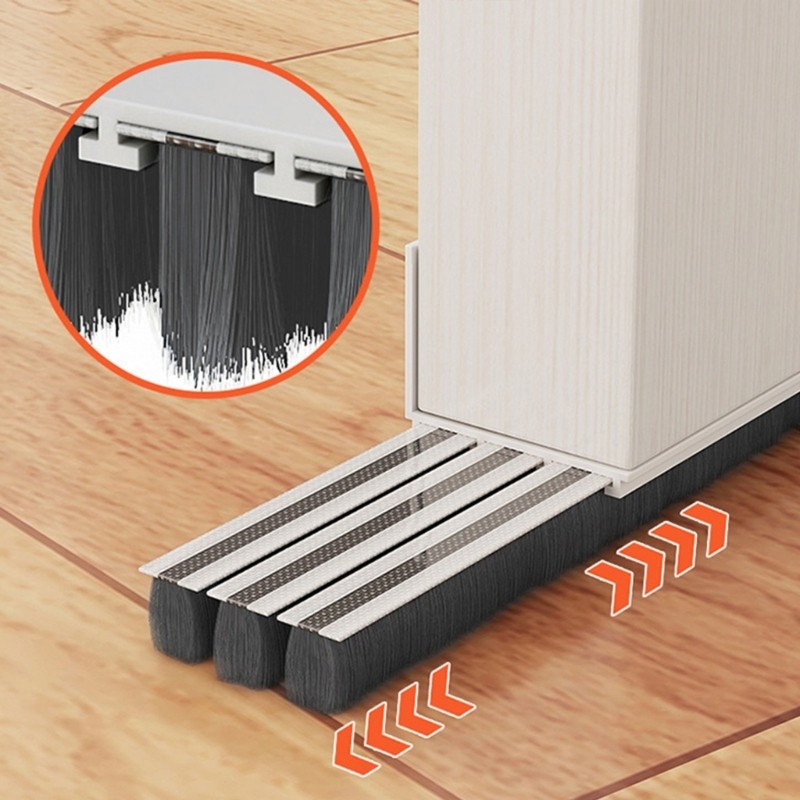 Amonoy Door Draft Stopper Seal Strips Door Bottom Seal Blocker Under Door Sweep | Shopee Việt Nam
