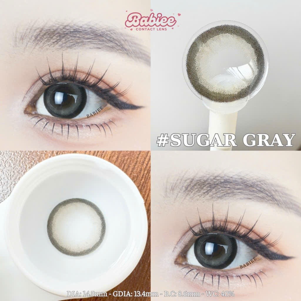Lens Sugar Gray BABIEE EYES Kính áp tròng giãn to 14.5mm JOLLY EYES ...