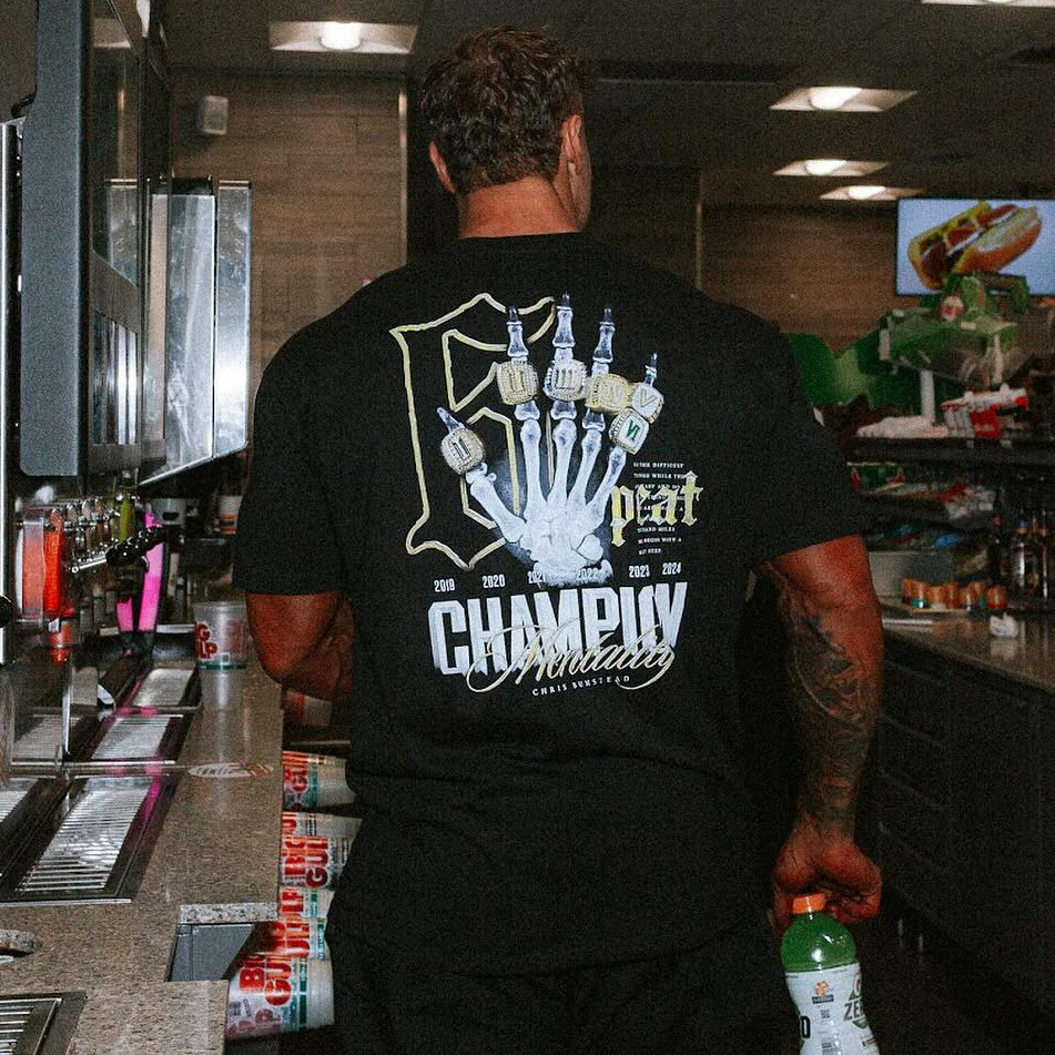 Chris Bumstead Sports Fitness Nam 100% Cotton Cao Cấp CBUM Áo Thun In ...