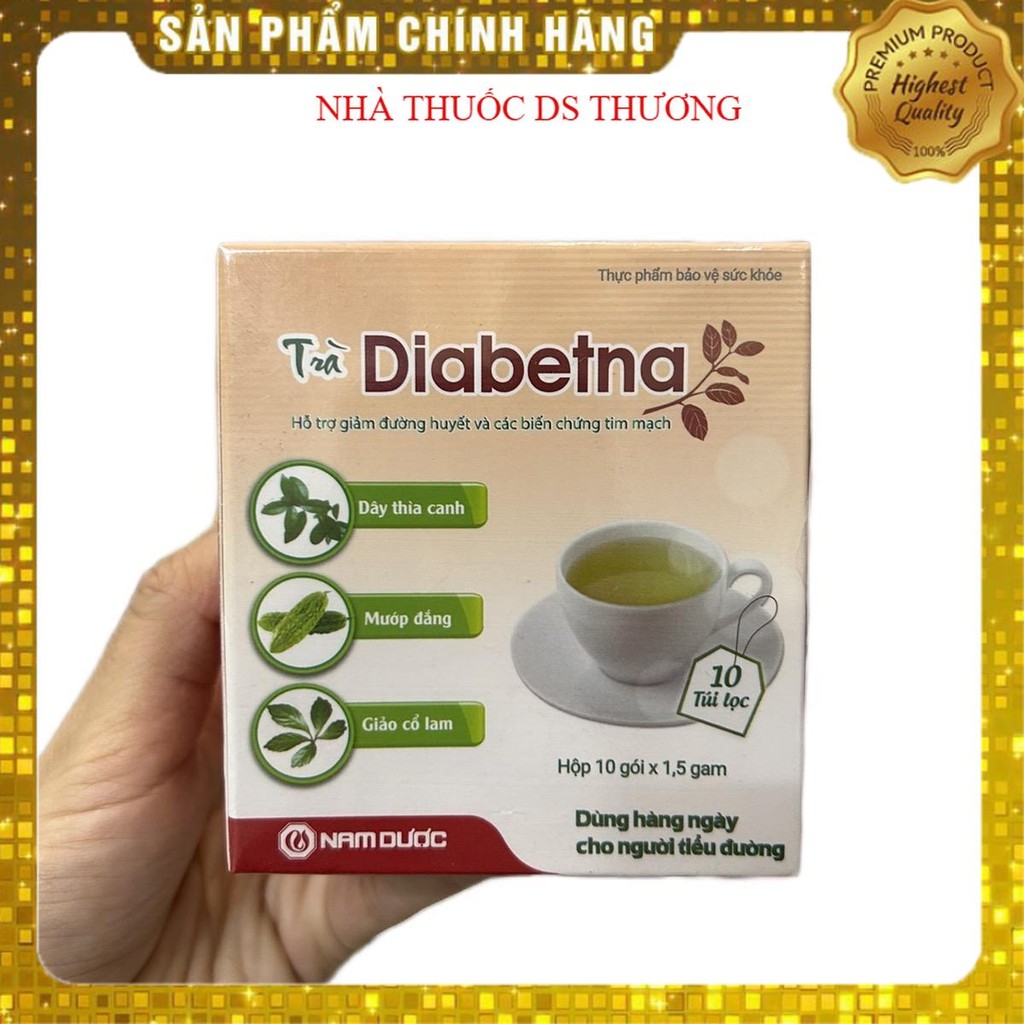 Trà Diabetna - hộp 10 gói*1,5gr dùng hằng ngày cho người ( tiểu đường ...