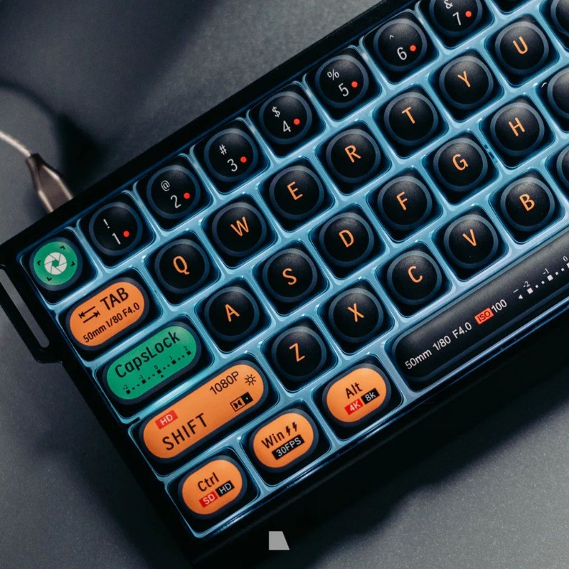 Camera Keycap 125 Phím MOG Profile PBT Wooting EZ63 Mad68 Aula F75 ...