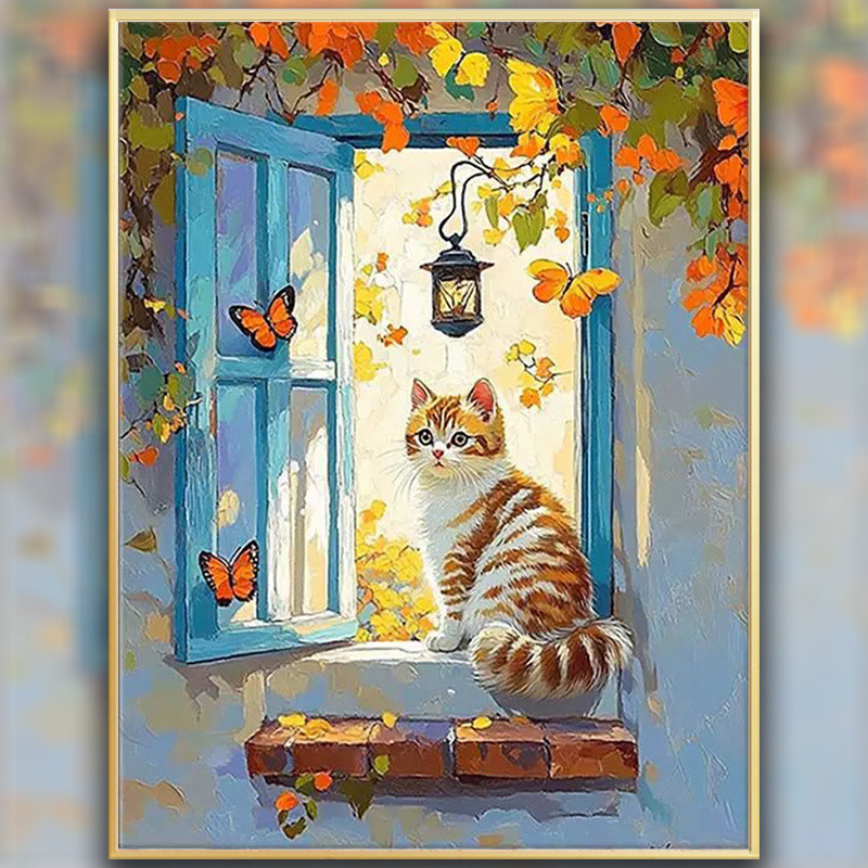 Mèo Cross Stitch 2025 Phong Cách Mới Thêu Động Vật Thêu Handmade diy ...
