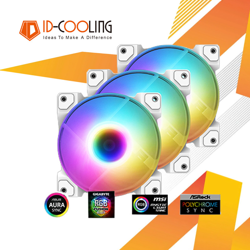 Bộ Fan Case ID Cooling DF-12025-ARGB TRIO SNOW 3pcs Pack Chính Hãng, Bảo hành lâu dài | Shopee ...