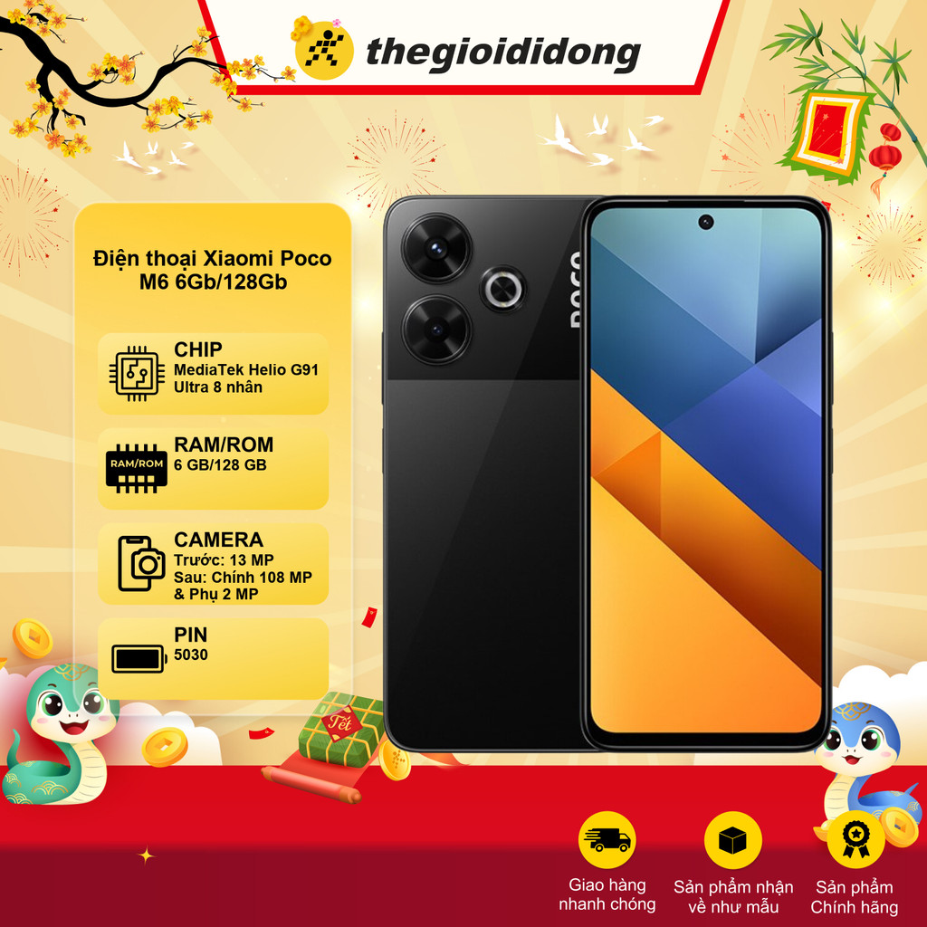 Điện thoại Xiaomi POCO M6 6GB/128GB | Shopee Việt Nam