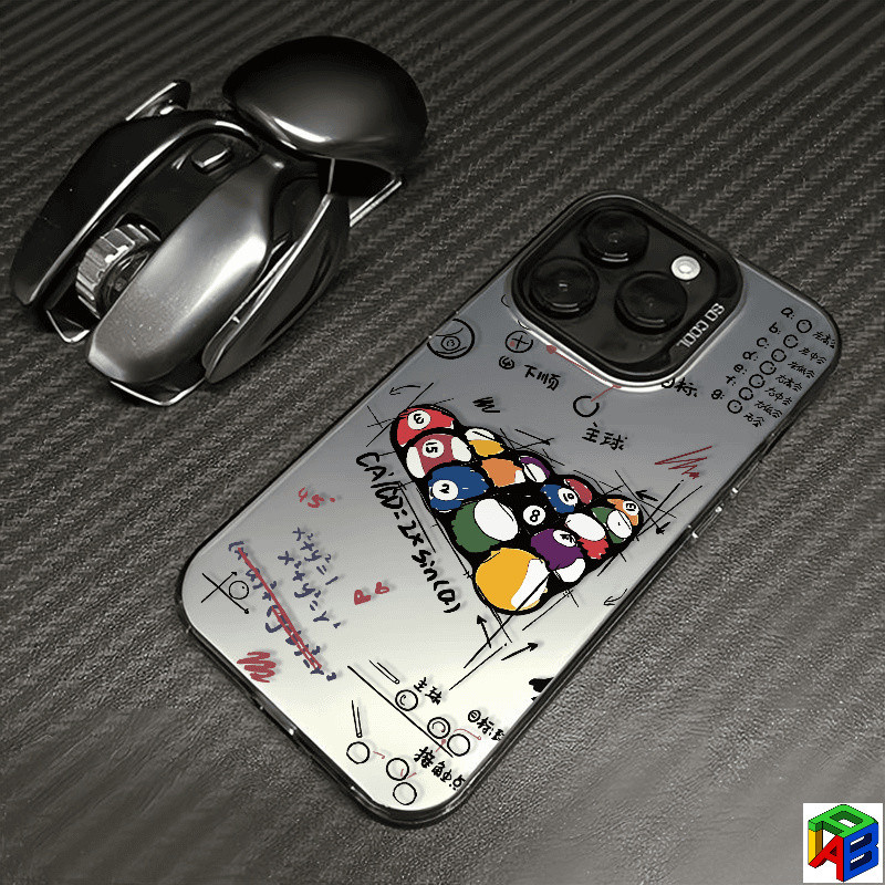 Ốp điện thoại bi-a Graffiti cho Apple 16Promax / 15Pro / 14Plus Promax ...