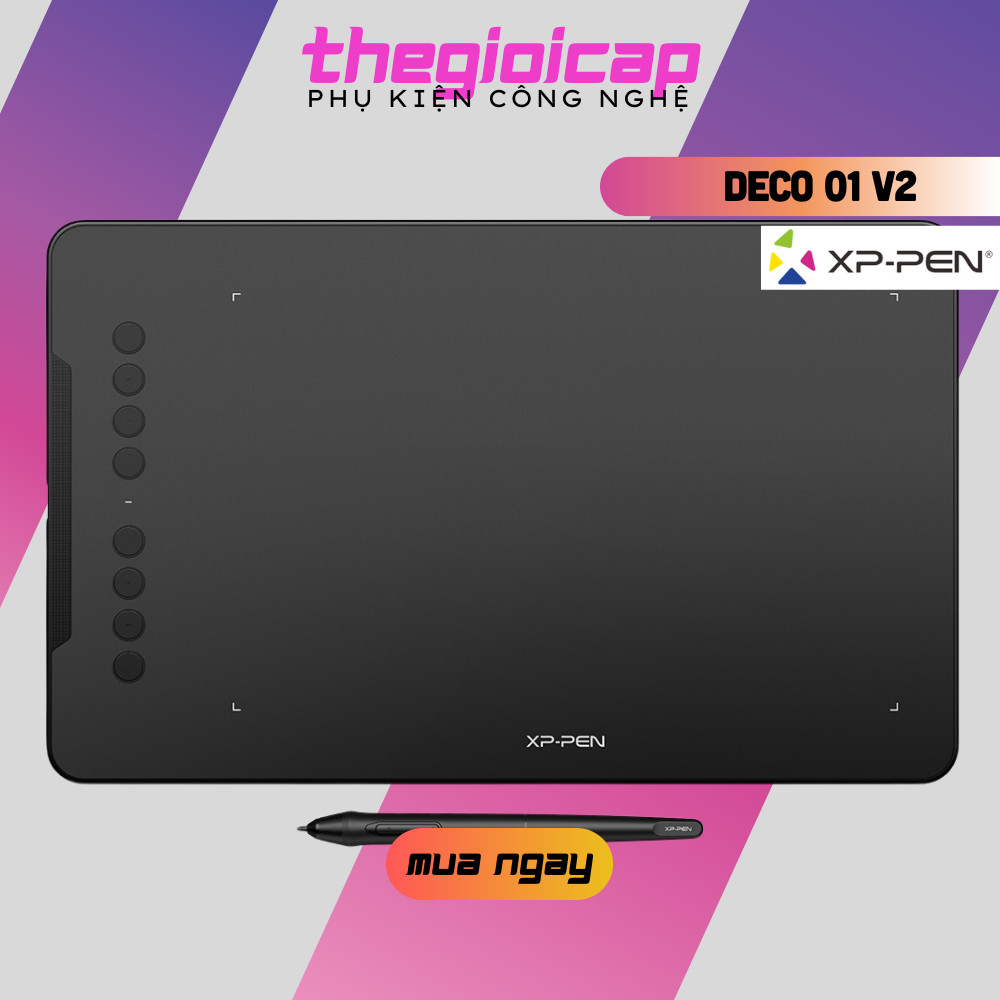 Bảng Vẽ Điện Tử XP-Pen Deco 01 v2 Android 6x10 Inch Lực Nhấn 8192 | Shopee Việt Nam