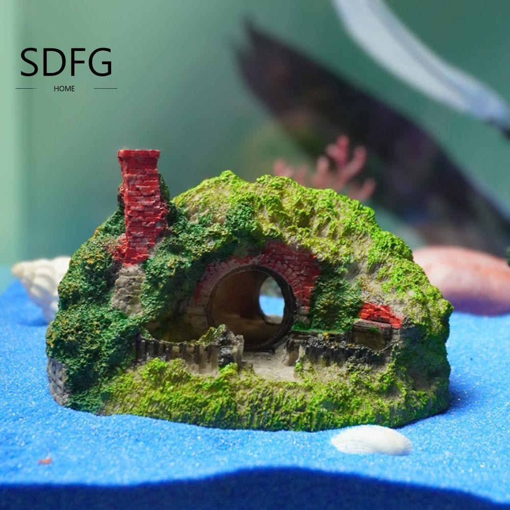 Sdfg Moss House Cảnh quan, Hang nhà Hobbit bằng nhựa trang trí, Bể cá ...