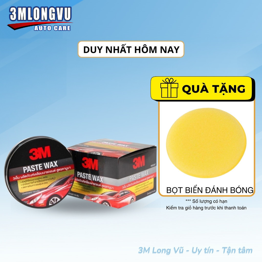 Sáp đánh bóng sơn xe 3M PASTE WAX PN39526LT ( Dòng cao cấp) NHẬP KHẨU ...