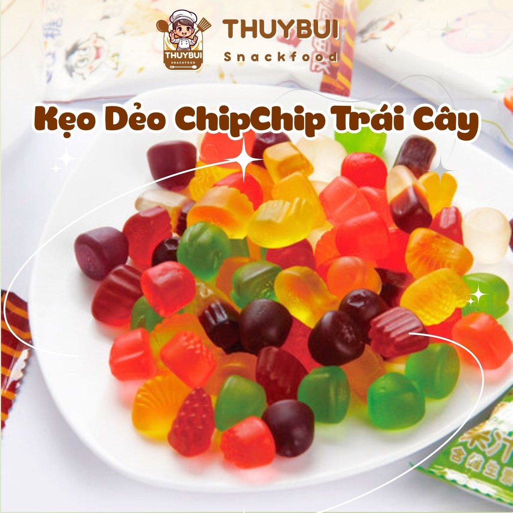 500G Kẹo Chipchip Trái Cây 1KG, Kẹo Chip Chip Mix Hình, Kẹo Dẻo Trái Cây Trẻ Em, Tiệm ăn vặt ...