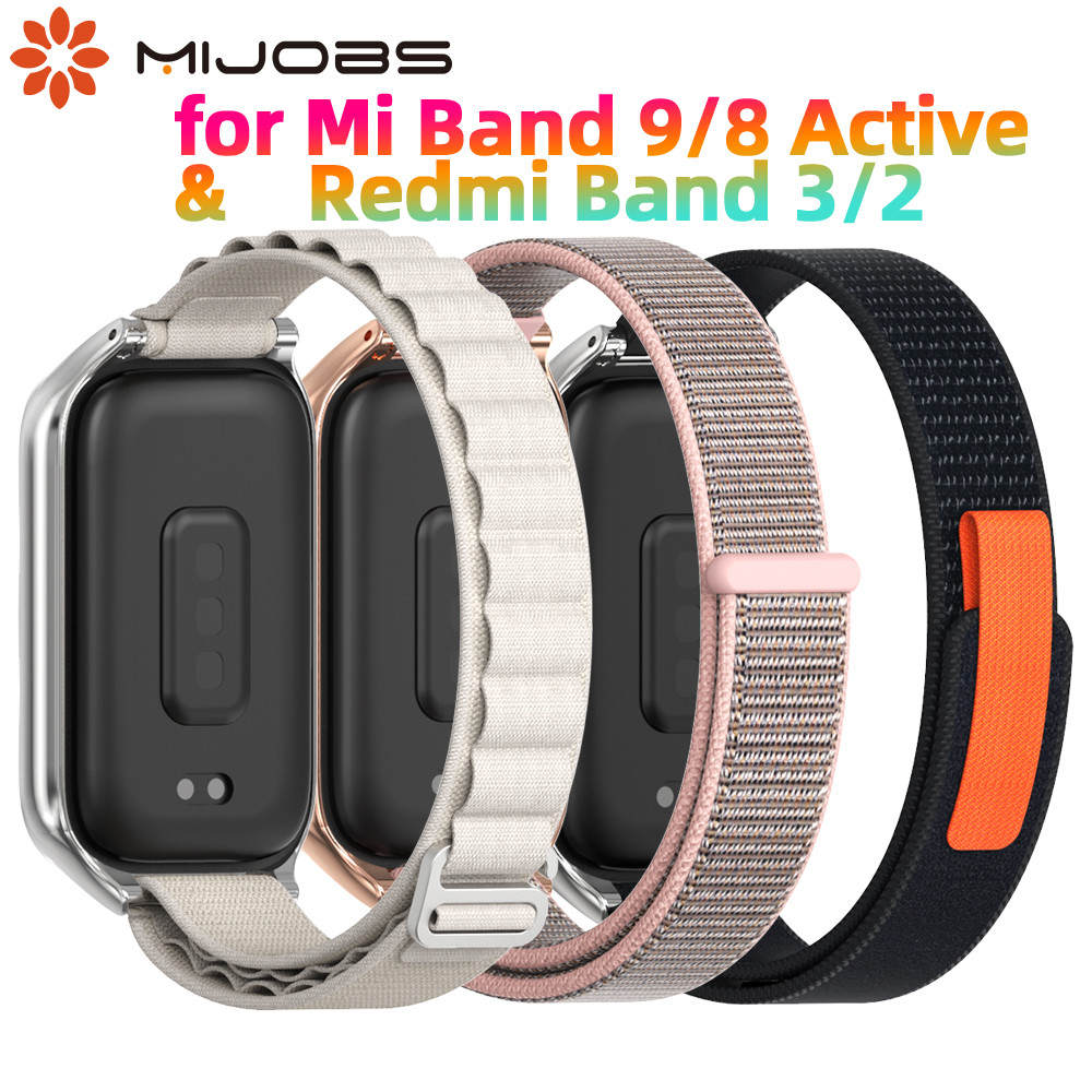 MIJOBS cho Mi Band 9 Active Dây đeo đồng hồ Nylon hoạt động cho Mi Band ...