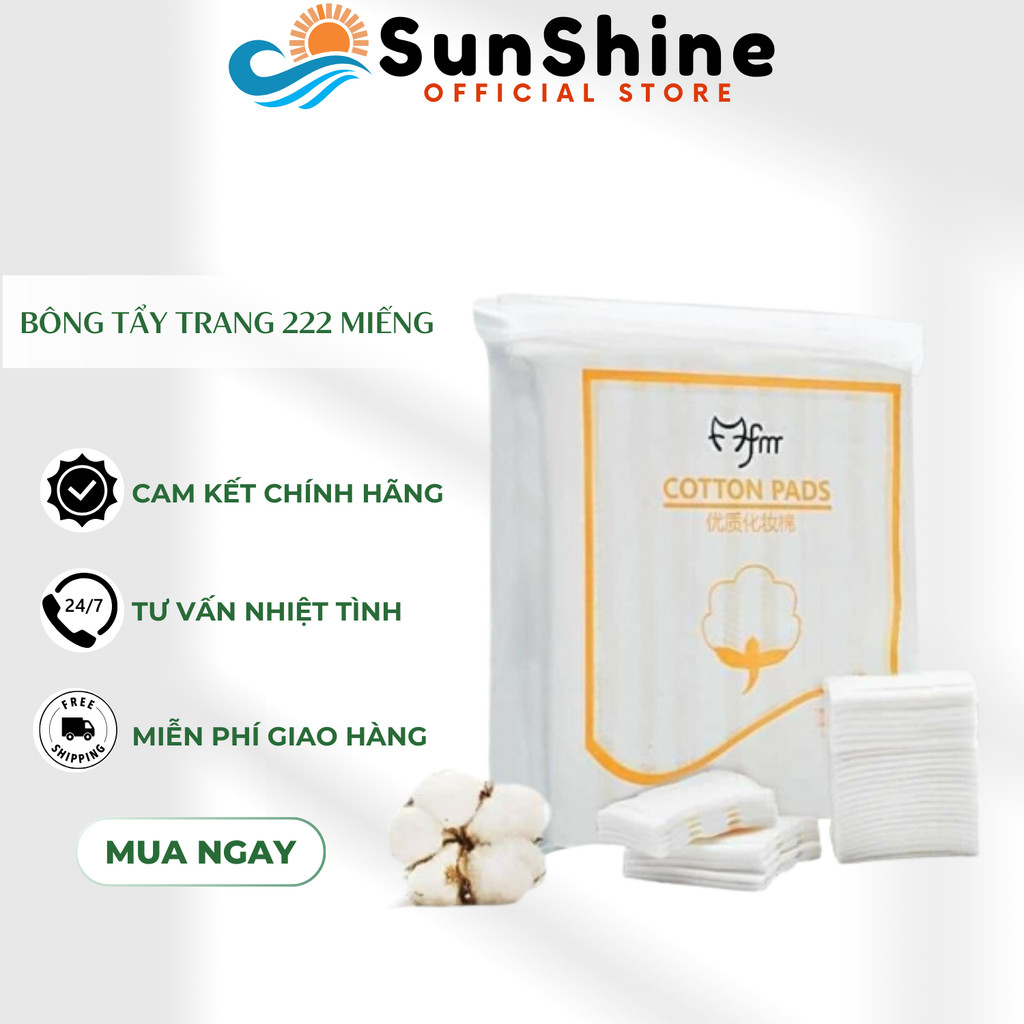 Bông Tẩy Trang Lameila Cotton Pads FM 3 Lớp Mềm Mịn & Không Xơ Bông 222 ...