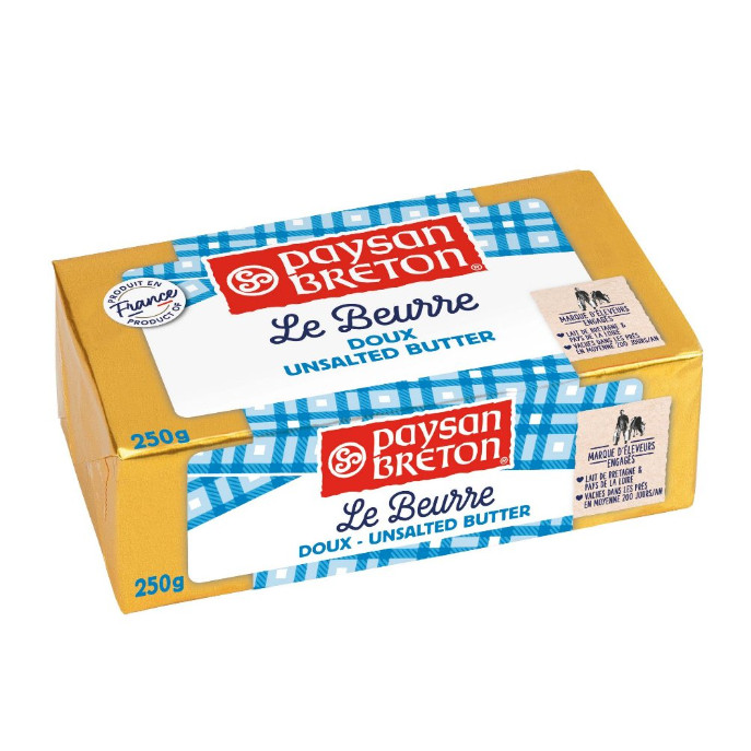 Bơ Lạt Paysan Breton Pháp 250g (Butter Unsalted Paysan Breton) | Shopee ...