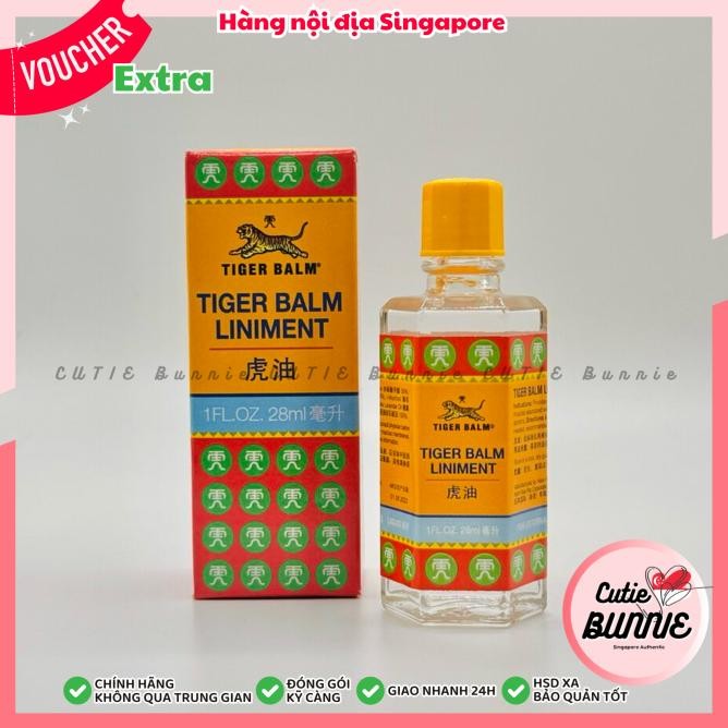 [Singapore] Dầu gió Con Cọp Tiger Balm Liniment 28ml / Dầu nóng Con Hổ ...