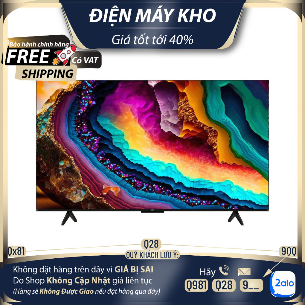 Google Tivi TCL 4K 65 Inch 65P755 PRO - Hàng chính hãng | Shopee Việt Nam