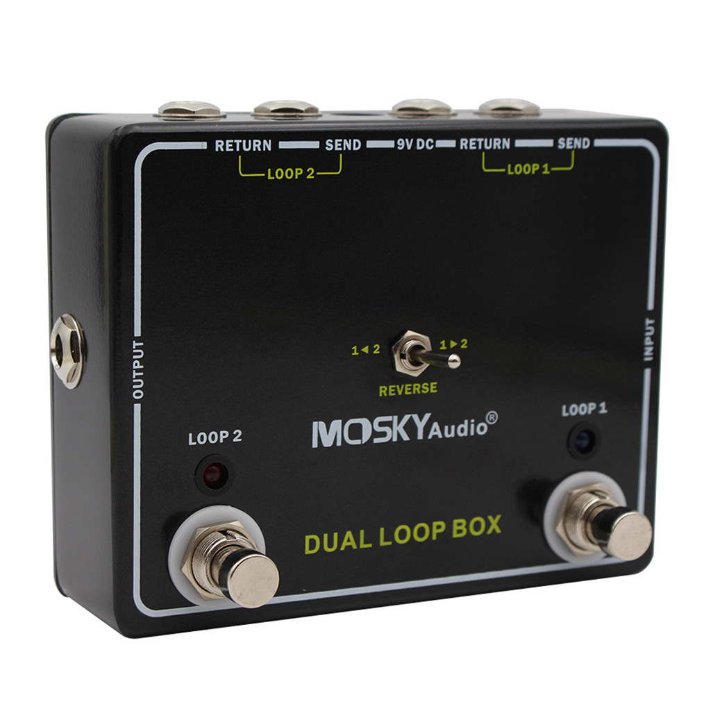 MOSKYaudio MXR Dual LOOP BOX Bàn đạp hiệu ứng đàn Guitar True Bypass Control Hai vòng hiệu ứng ...