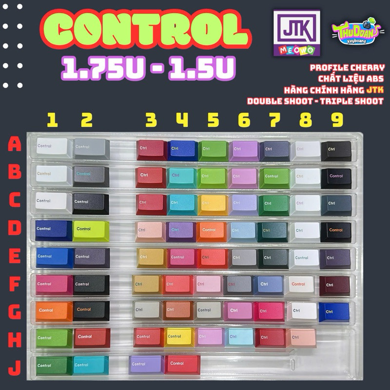 Keycap JTK | CTRL CONTROL 1.5u & 1.75u r4 | Keycap lẻ | Mod JTK | Hàng ...