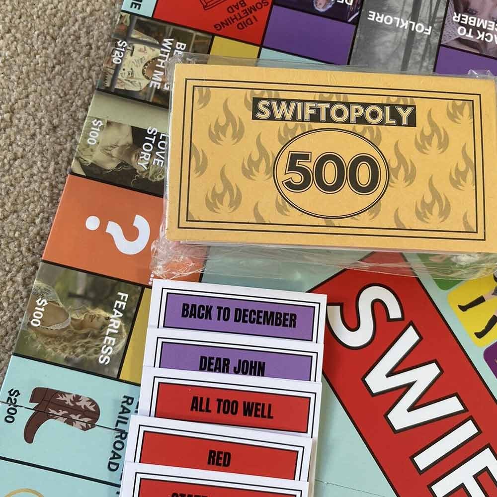 Monopoly Taylor Swift Inspired Board Game Swiftopoly Handmade Box Era ...