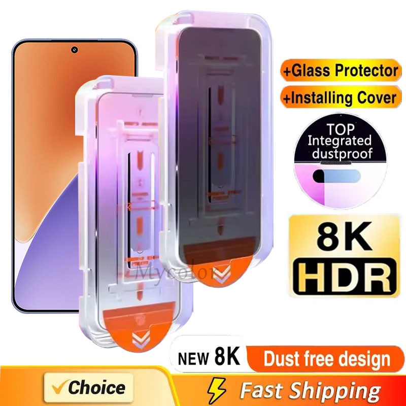 Dễ dàng cài đặt HD / Bảo mật Kính cường lực bảo vệ màn hình cho Xiaomi Poco X7 X6 F3 Mi 15 14 13 ...
