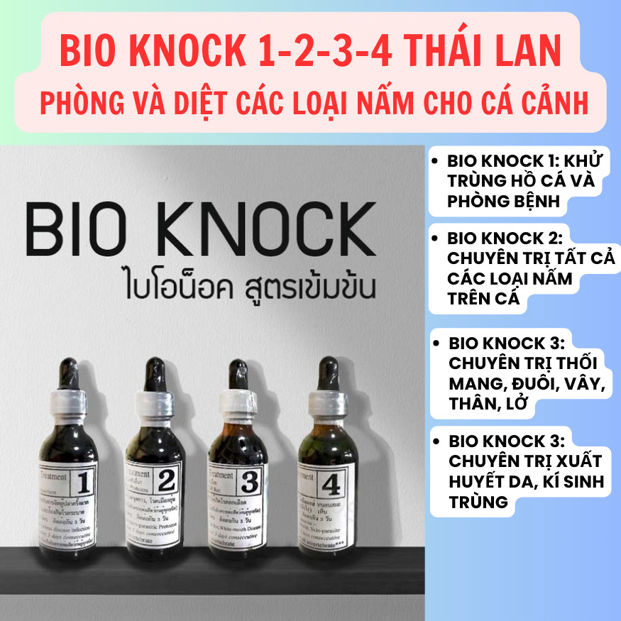 Bio Knock 1 2 3 4 - Phòng Và Diệt Các Loại Nấm Cho Cá Cảnh | Shopee ...
