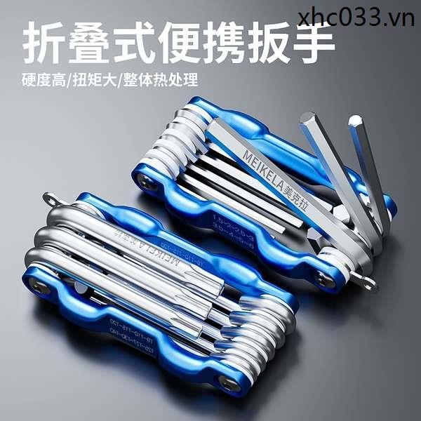 Bộ công cụ cờ lê Allen có thể gập lại Tuốc nơ vít Torx Sửa chữa xe đa ...