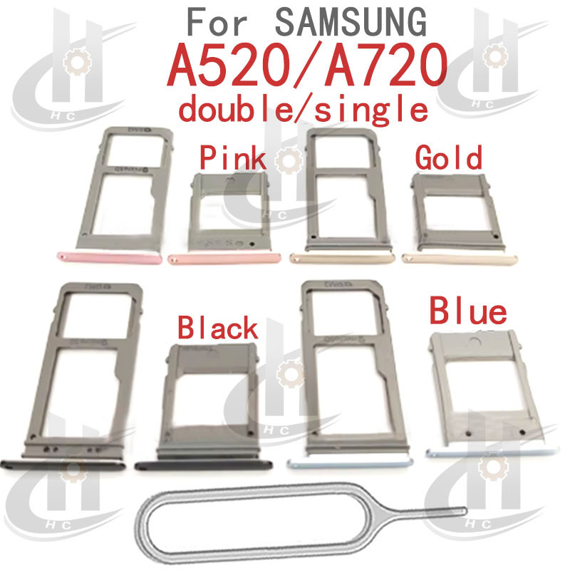 Dành Cho Samsung Galaxy A520 A720 A5 A7 2017 Khay Sim Thẻ Sim Khe Cắm ...