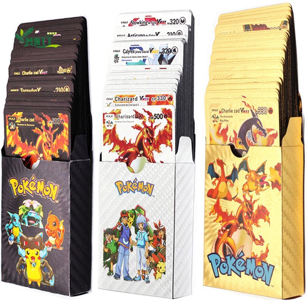 Mntt Pokemon Golden Cards Tây Ban Nha / Tiếng Anh Vmax PIKACHU Pet ...