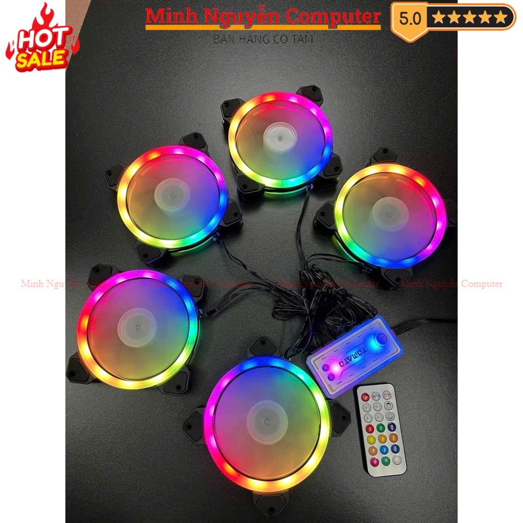 Quạt tản nhiệt, Fan Led RGB Tomato V1 Led RGB - Đồng Bộ Hub Coolmoon ...