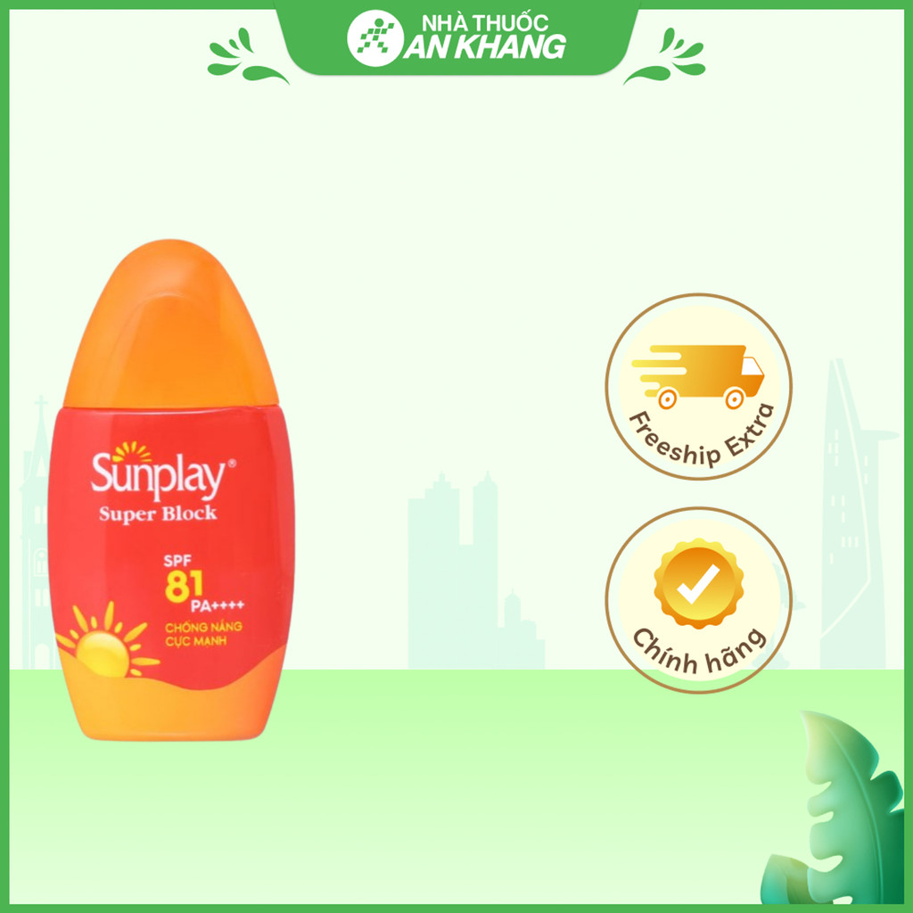 Sữa chống nắng Sunplay Super Block SPF 81/PA++++ ngăn da đen sạm chai ...