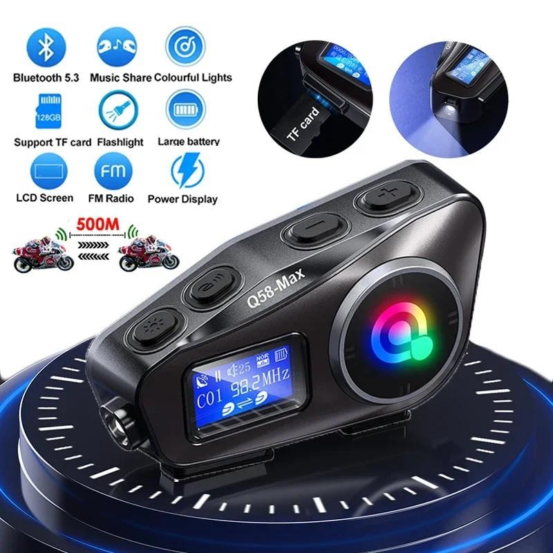 Q58 Max Mũ Bảo Hiểm Xe Máy Bluetooth Intercom IP65 Chống Nước Liên Lạc ...