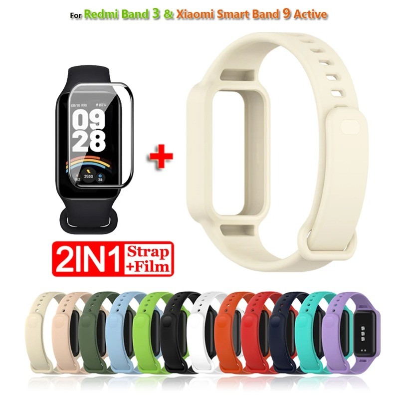 Dây đeo thay thế cho Xiaomi Smart Band 9 Active Strap Correa Silicone Watchbands Dây đeo cho ...