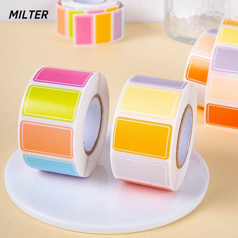 MILTER 500 Cái / Cuộn Tên Nhãn Dán, Trống Đồ Dùng Văn Phòng Phẩm Nhãn ...