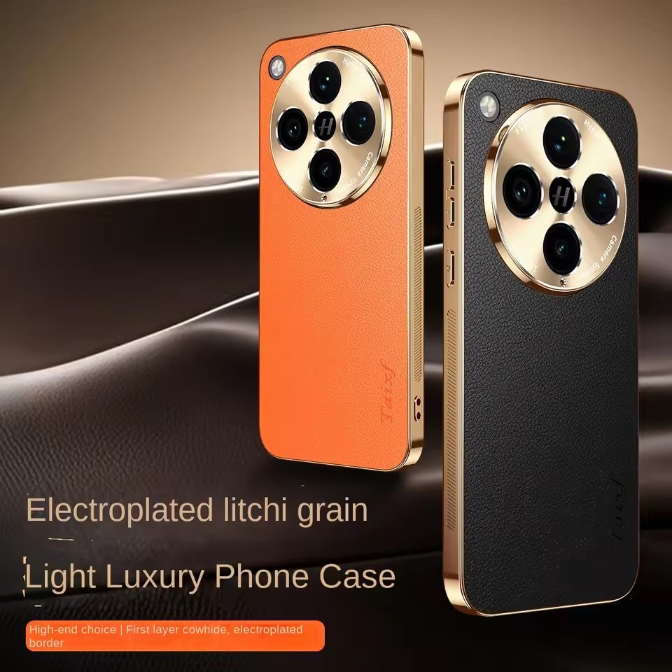 Dành Cho OPPO Find X8 Ultra Ốp Lưng Da PU Sang Trọng Mạ Ống Kính Bảo Vệ ...