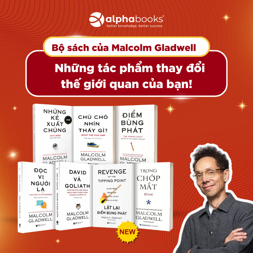 Sách - Combo 7 Cuốn Malcolm Gladwell (Alpha Books) | Shopee Việt Nam