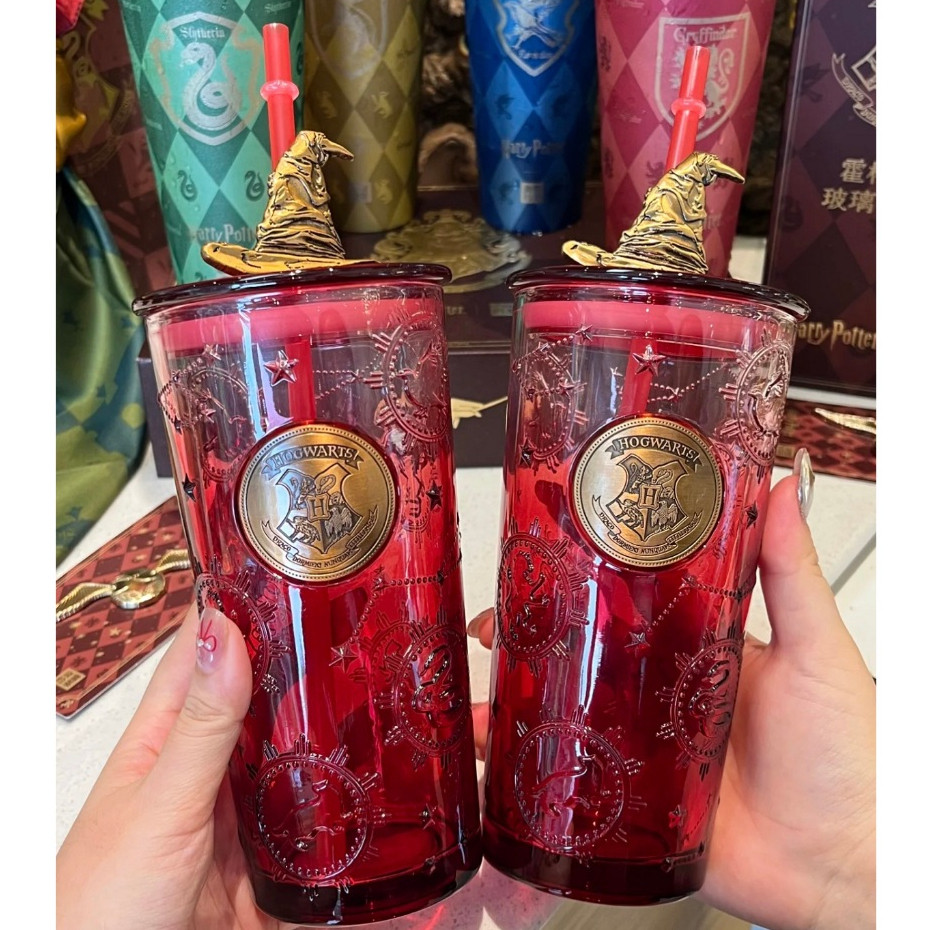 Naixue X Harry Potter Joint Cup, Cốc thủy tinh Hogwarts có ống hút ...