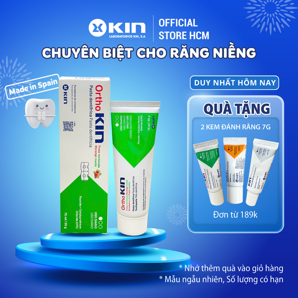 Kem Đánh Răng Ortho Kin Cho Răng Niềng, Chỉnh Nha 75ml | Shopee Việt Nam