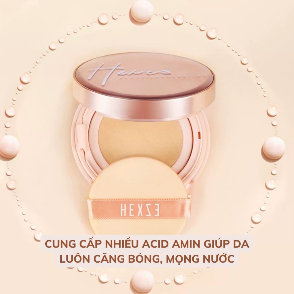 Cushion Cấp Ẩm Kiềm Dầu Kháng Nước Lâu Trôi Hexze 15g | Shopee Việt Nam