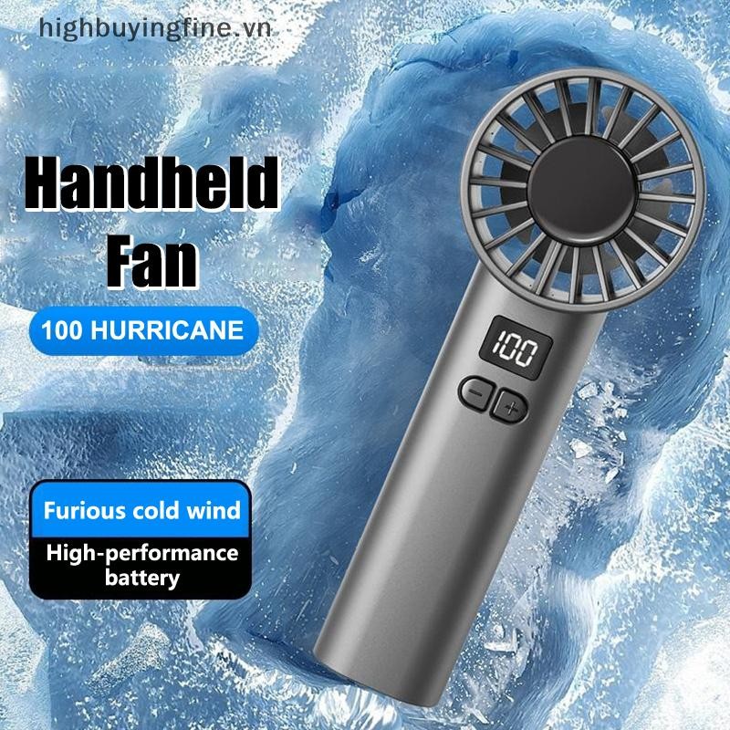 Quạt cầm tay cầm tay HFVN với tốc độ 100 gió, Quạt Mini có thể sạc lại ...