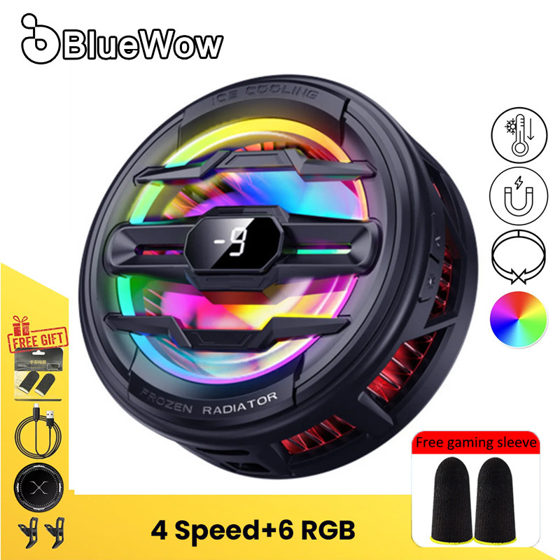 Bộ tản nhiệt chơi game tản nhiệt bán dẫn BlueWow 15W chiếu sáng RGB phù hợp cho máy tính bảng ...