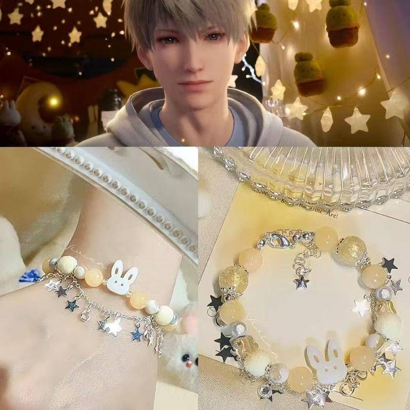 Trò Chơi Hoạt Hình Tình Yêu Và Không Gian Sâu Vòng Tay Pha Lê Xavier Shen XingHui Thỏ Vòng Tay ...